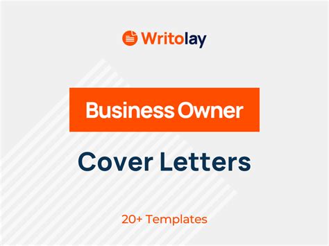 Business Owner Cover Letter Example 4 Templates Writolay