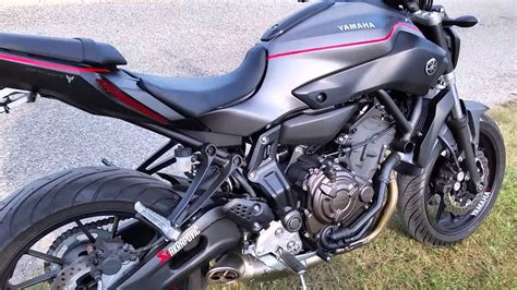 Yamaha Mt 07 Akrapovic Modified Db Killer Youtube