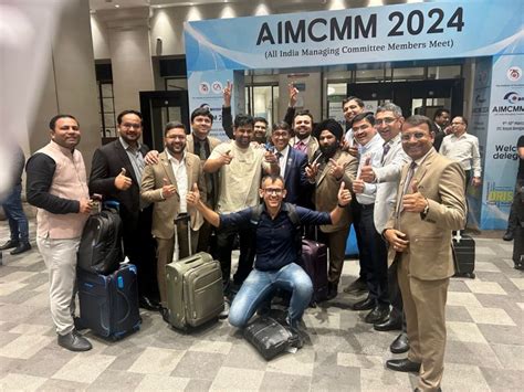 Its All About Aimcmm 2024 At Itc Royal Bangla Kolkata With Hon Immediate Past President