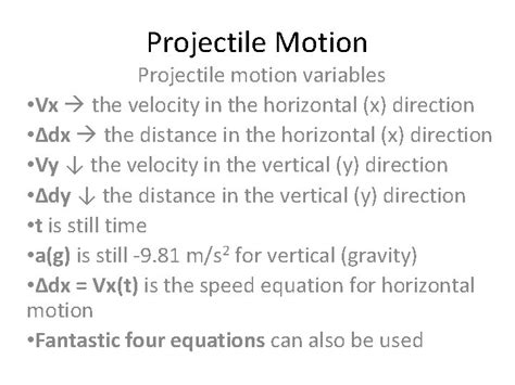 Projectile Motion Projectile Motion Is Independent Vertical And