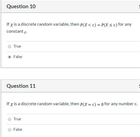Solved Question If X Is A Discrete Random Variable Then Chegg Com