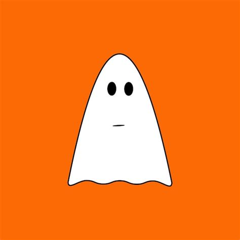 Premium Vector Cute Ghost Icon Isolated On Background Funny Halloween
