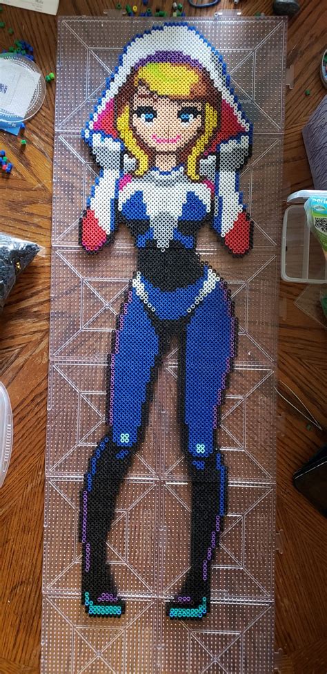 Perler Beads Spider Gwen Diy Perler Bead Crafts Diy Perler Beads