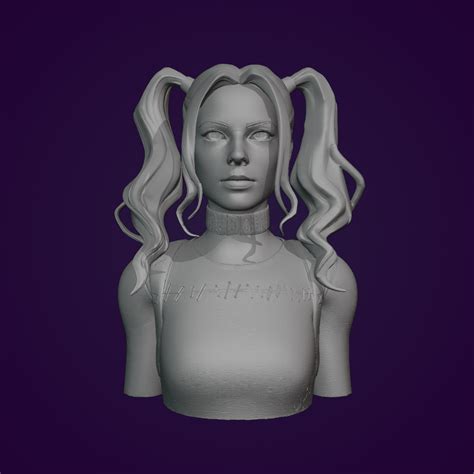 Stl File Harley Quinn 3d Bust 🏍️ ・3d Printable Model To Download・cults