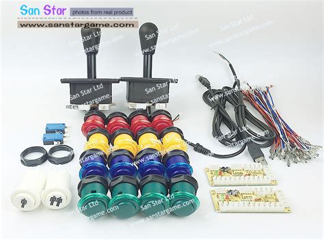 DIY Arcade Parts Bundles With Arcade Controller Joystick Push Button Microswitch DIY Arcade Kits