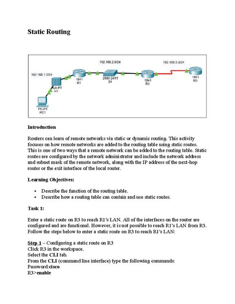 Static Routing N A Static Routing Introduction Routers Can Learn Of Remote Networks Via