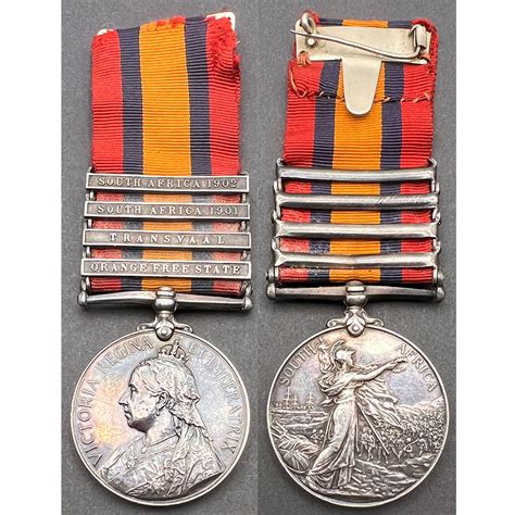 QSA 4 Bars 1st Rifle Brigade Liverpool Medals
