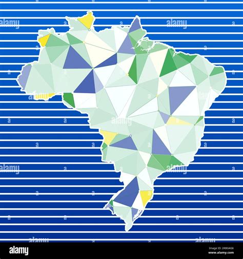 Brazil Vector Illustration Brazil Design On Gradient Stripes