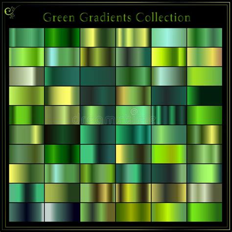 Metal Gradient Metallic Background Glossy Surface Green Chrome