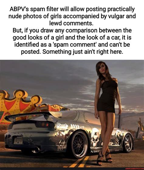 ABPV S Spam Filter Will Allow Posting Practically Nude Photos Of Girls Accompanied By Vulgar And