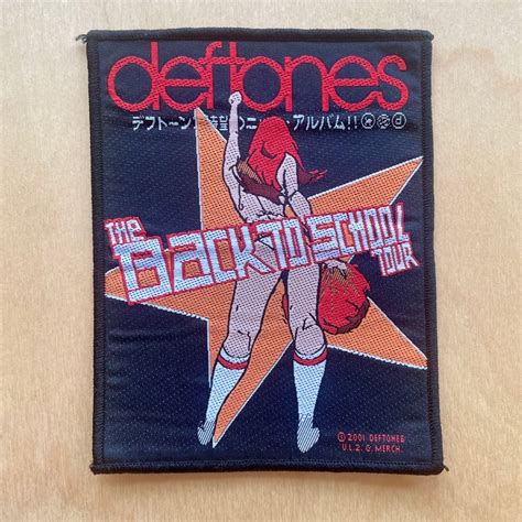 Deftones Patch Back To School Tour 2001 Vintage Official Woven Patch