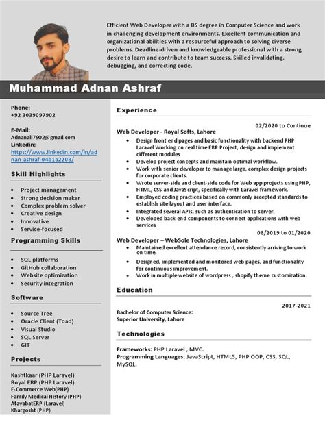 Muhammad Adnan Ashraf Phone Pdf Php World Wide Web