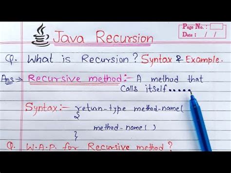 Learn Recursion In Java Hindi Learn Coding Mind Luster