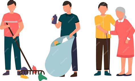 Premium Vector Volunteering