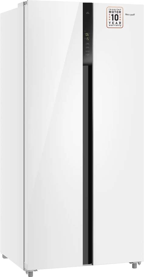 Холодильник Weissgauff WSBS 500 Inverter NoFrost White Glass купить ...