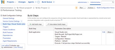 Performance Profiling In Continuous Integration Dottrace And Teamcity The Net Tools Blog