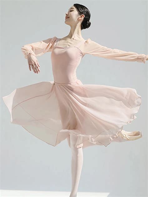 Ballet Practice Suit Dance Suit Gym Suit Gauze Skirt Female Adult Basic