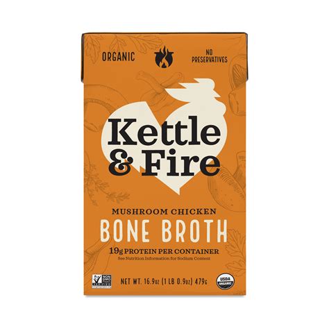 Mushroom Chicken Bone Broth By Kettle And Fire Thrive Market