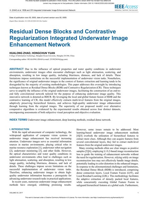 Pdf Residual Dense Blocks And Contrastive Regularization Integrated