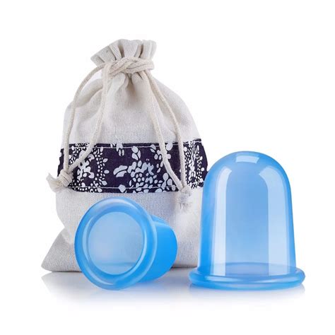 2pcs Anti Cellulite Cup Set Silicone Suction Cupping Therapy Set Body