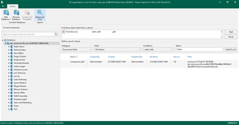 Browsing Searching And Viewing Items Veeam Backup Explorers Guide