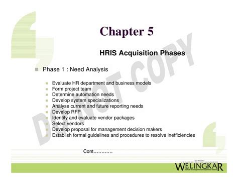 Human Resource Information System Hris Implementation And Control