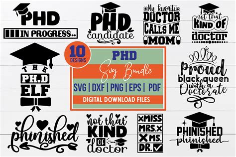 Phd Svg Bundle Graphic By Belysvgbundlefiles · Creative Fabrica