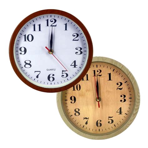 Relogio De Parede Decorativo Sala Quarto Cozinha Cor Amadeirada Ou Branco 30cm Shopee Brasil