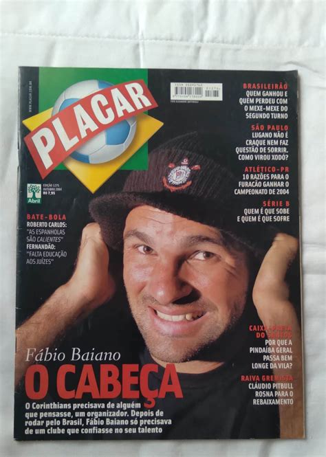 Revista Placar 1275 2004 Fábio Baiano Caixa preta do Santos Casa