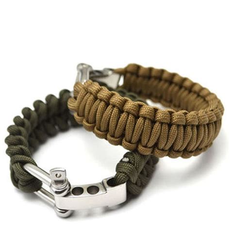 ტურისტული სამაჯური პარაკორდის სამაჯური სამაჯური კარაბინით სამაჯური სამაჯური ფანრით