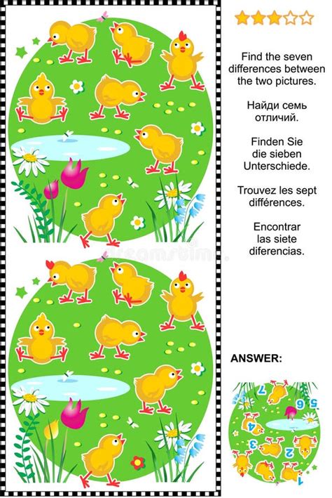 Find The Differences Visual Puzzle Frogs And Red Bucket Stock Vector