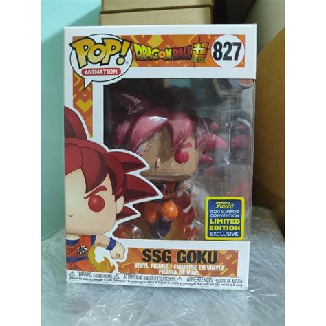 Funko Pop Animation Ssg Goku 827 2020 Summer Convention Exclusive