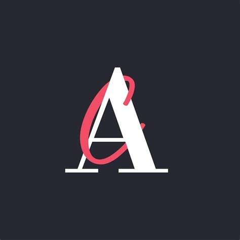 Diseño Del Logotipo De La Letra Ac Con Iniciales Perfectamente