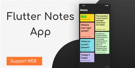 Flutter Noteapp A Colorfull Noteapp Codemarket
