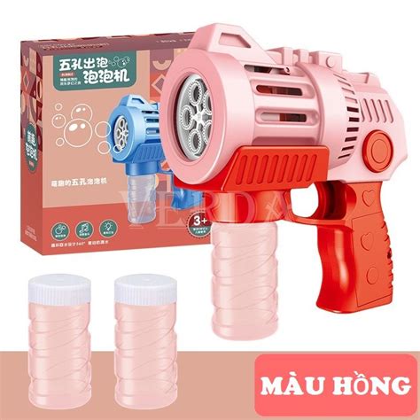 Súng Bắn Bong Bóng Xà Phòng Verda đồ Chơi Trẻ Em Máy Thổi Thiết Kế 5