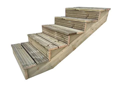 Arbor Garden Solutions Decking Step Stringer Kit Raised Garden Stairs