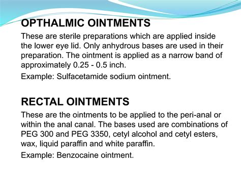 Ointments And Preparation Of Ointments Ppt