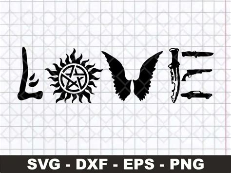 Love Inspired By Supernatural Svg Vectorency
