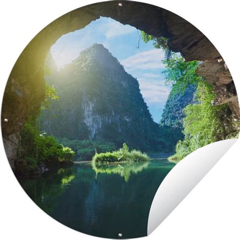Tuincirkel Water Grot Zon Natuur Planten 90x90 Cm Ronde