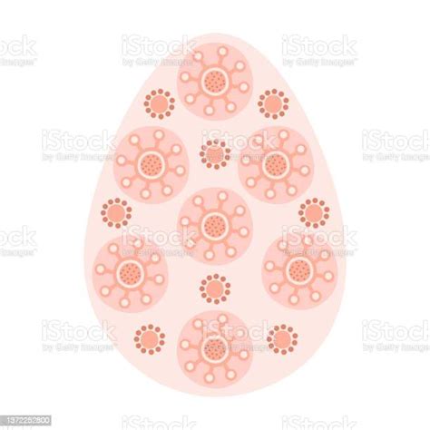 파스텔 색상의 추상적 패턴원이 있는 실루엣 귀여운 봄 부활절 달걀 평평한 스타일로 다채로운 부활절 달걀을 일러스트 벡터 4월에 대한 스톡 벡터 아트 및 기타 이미지 Istock
