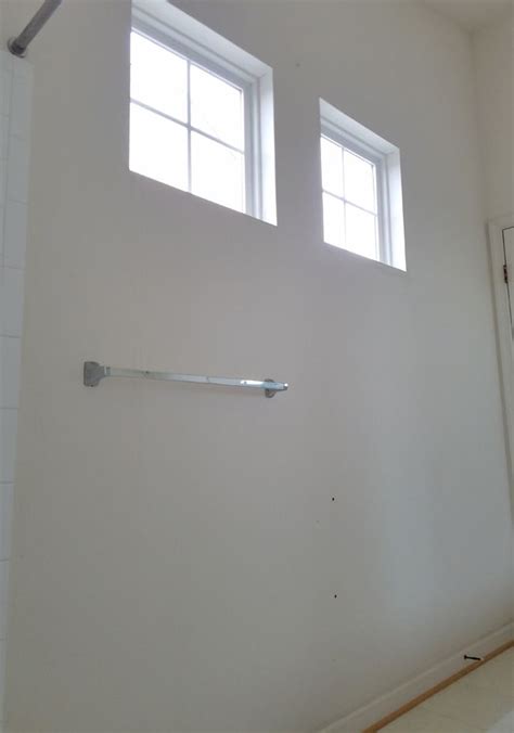 fake window for bathroom renovation