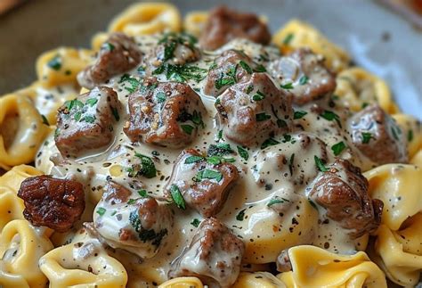 Cheesesteak Tortellini In Rich Provolone Sauce Chal Recipes