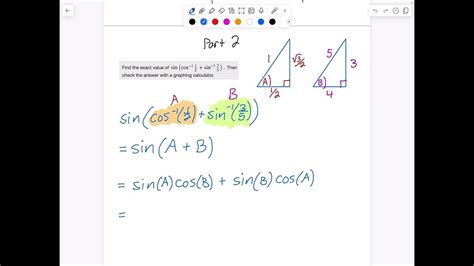 Precalculus Ii Unit 7 Sum And Differences Identities Part 2 Youtube