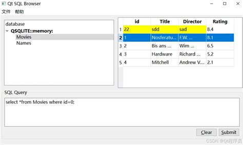 Qt Qsqlite内存数据库增删改查qt Sqlite 删除 Csdn博客