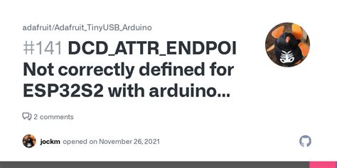 Dcd Attr Endpoint Max Not Correctly Defined For Esp S With Arduino