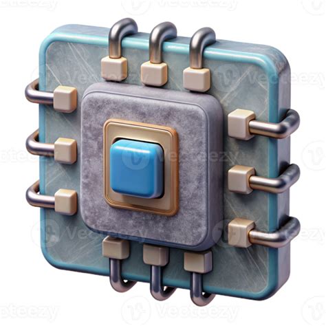 Stunning Rustic Quantum Computer Hardware Components Cutout With