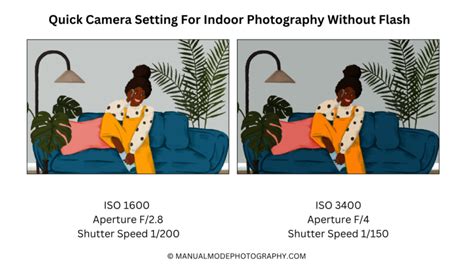 Settings For Indoor Photography With And Without Flash Manual Mode Photography