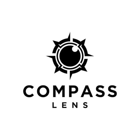 Premium Vector Compass Eye Travel Direction Logo Template