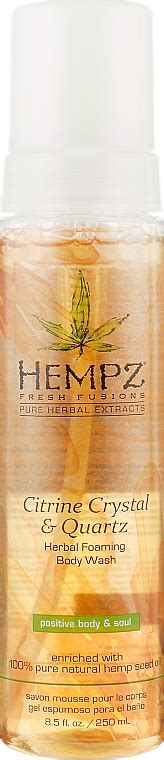 Hempz Fresh Fusion Citrine Crystal And Quartz Herbal Foaming Body Wash ...