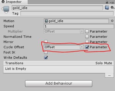 Using Cycle Offset Feature Inside Of Animator Questions Answers Unity Discussions